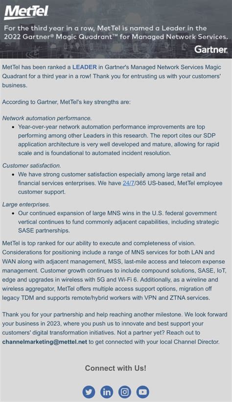 Mettel Named 3x Leader In Gartner Mq For Managed Network Services Iagentnetwork