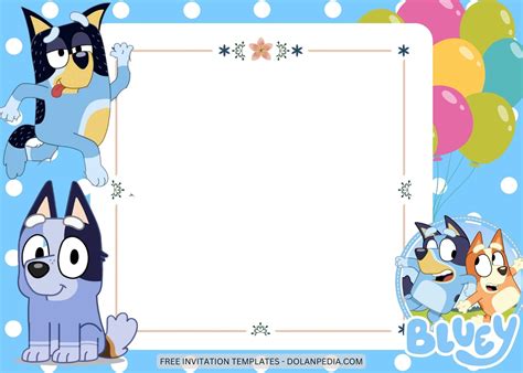 8 Bluey Birthday Invitation Templates Birthday Invitations 30th
