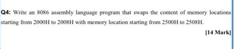 solved q4 write an 8086 assembly language program that