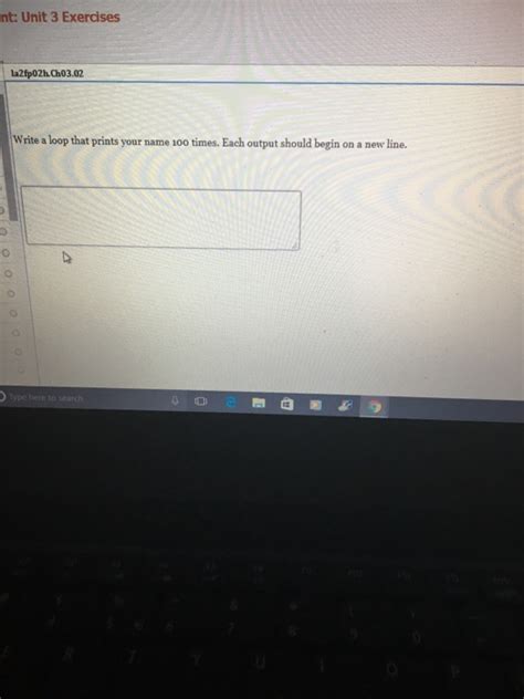 Solved Nt Unit 3 Exercises La2fp02h Ch03 02 Write A Loop Chegg