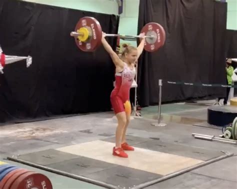 Top Teenage Weightlifters And 12 Year Old Emily Go For The Podium