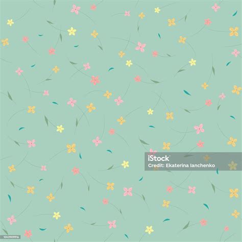 완벽 한 꽃 패턴 부드러운 파스텔 색상의 작은 꽃입니다 Ditsy 인쇄입니다 꽃 식물에 대한 스톡 벡터 아트 및 기타 이미지 꽃 식물 꽃무늬 배경 주제 Istock
