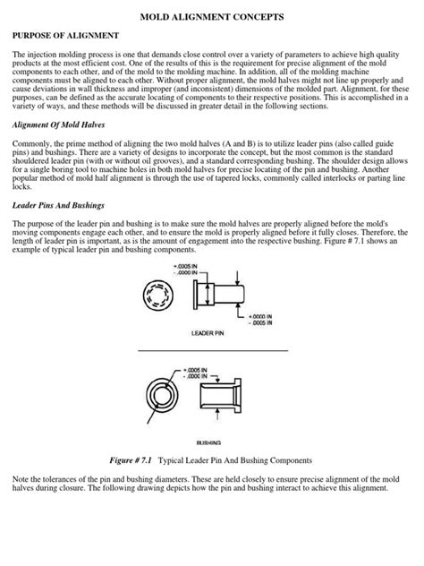 Mold Alignment Concepts Download Free Pdf Manufactured Goods
