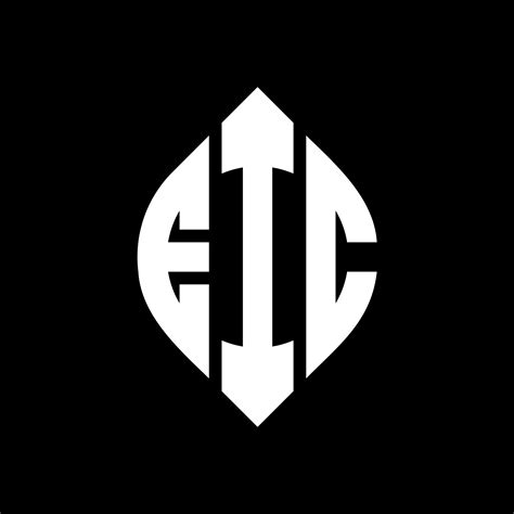 Eic Circle Letter Logo Design With Circle And Ellipse Shape Eic Ellipse Letters With