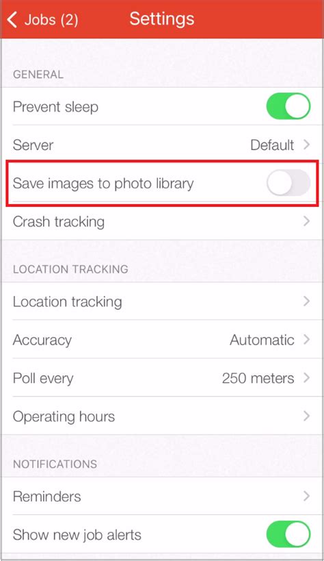 Ios Save Images To Photo Library Setting Vwork Support