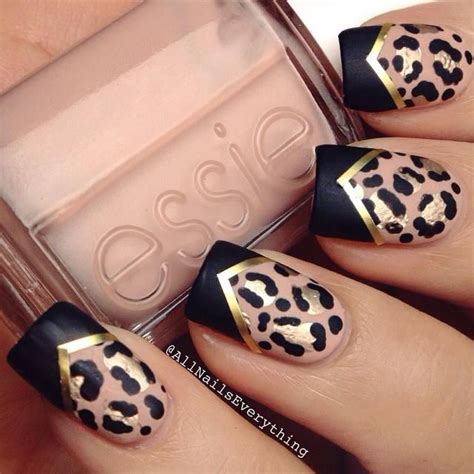 40 Leopard Print Nail Art Ideas Leopard Print Nails Cheetah Nail Designs Leopard Nails