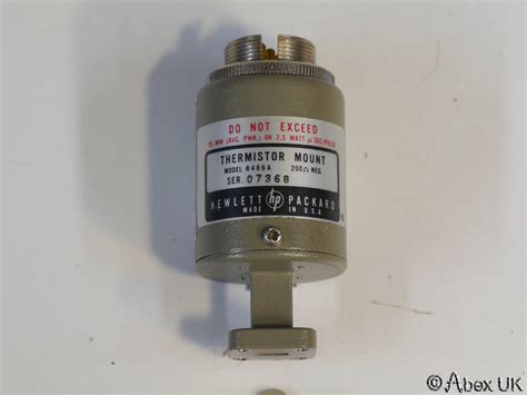 Hp Agilent R486a 265 40ghz 10mw Wg22 Power Sensor For 432ab Meter Nos 4 Hp Agilent R486a 265 40ghz 10mw Wg22 Power Sensor For 432ab Meter Nos 4