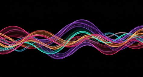 Colorful Overlapping Wave Patterns Create A Dynamic Design Against A