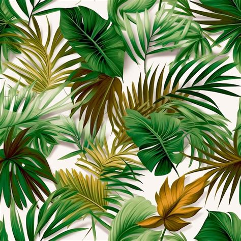 Premium AI Image Tileable Tree Leaf Texture Pattern