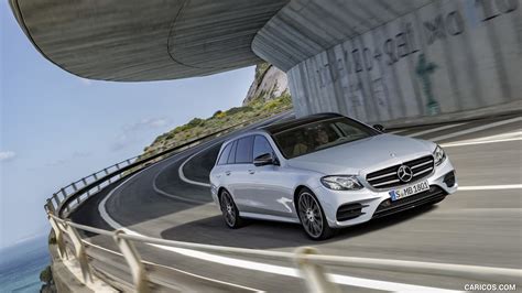 2017 Mercedes Benz E Class Estate E400 Amg Line Color Diamond Silver Front Three Quarter