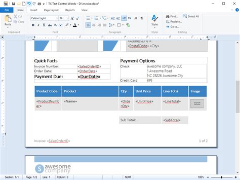 Tx Text Control Net For Wpf Enterprise