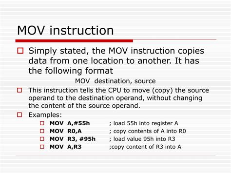 Ppt Assembler Language 8051 Powerpoint Presentation Free Download