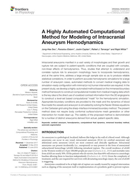 Pdf A Highly Automated Computational Method For Modeling Of