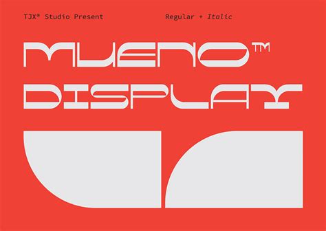 Mueno Display Font Behance