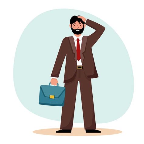 Empresario Resolviendo Un Problema Vector Premium