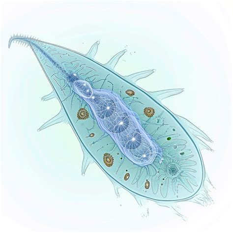Infusoria Aquatique Les Minuscules Ciliés Et Flagellés Créent Un écosystème Dynamique Incarnant
