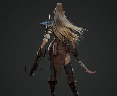 Modular 3d Model Nsfw Toggle 3d Armor Rig For Game Unreal Engine 5