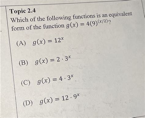 solved topic 2 4which of the following functions is an