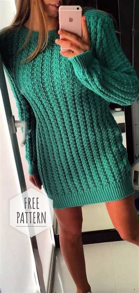 Knitted Tunic Free Pattern Knit Dress Pattern Tunic Knitting