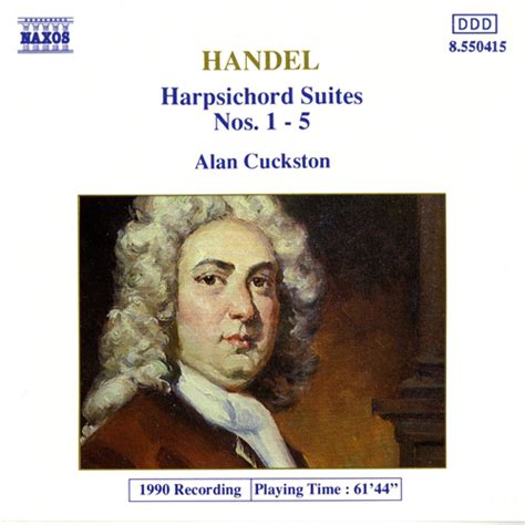 Handel Harpsichord Suites Nos 1 5 8550415 Discover More