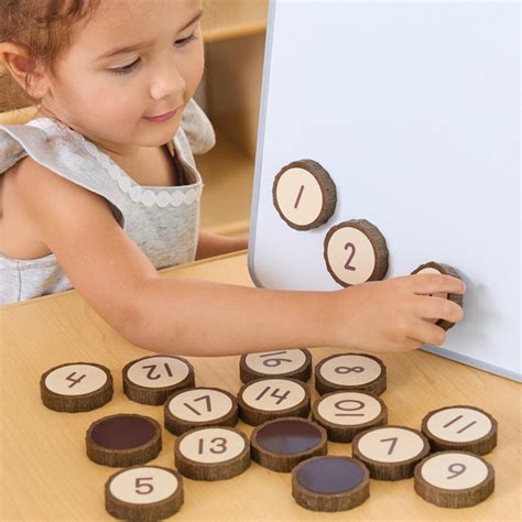Magnetic Wood Cookie Counters 21 Pieces