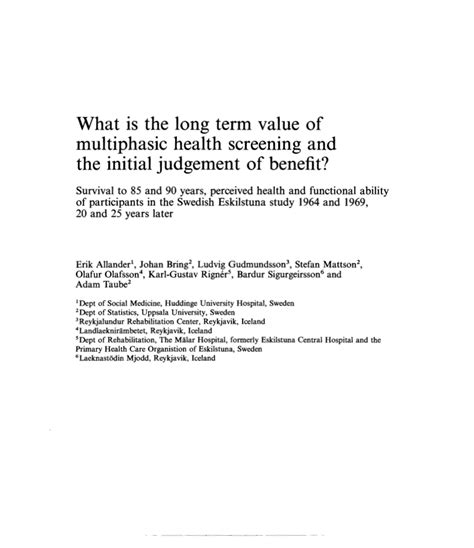 What Is Health Multiphasic Screening At Shelley Morgan Blog