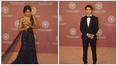 Zendaya Rocks A Saree Tom Holland Looks Handsome In Suit At NMACC