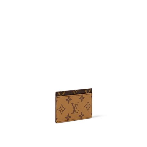 Card Holder Monogram Reverse Women Small Leather Goods Louis