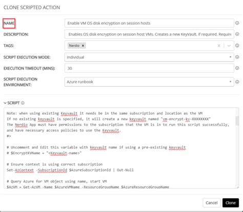 Enable Azure Disk Encryption On An Avd Session Host Using A Nerdio