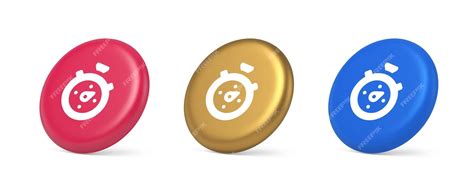 premium vector stopwatch button timer speed time counting application