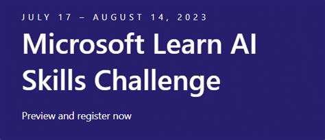 Microsoft Learn AI Skills Challenge Learn AI And Get A Free Certification Exam