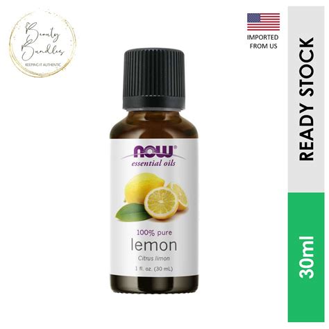 Now Foods 100 Pure Lemon Essential Oil 30 Ml Shopee Malaysia