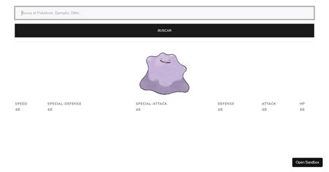 Pokeapi Stats Codesandbox