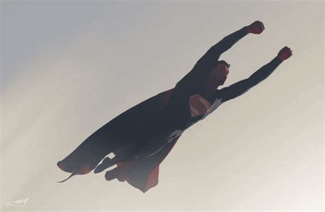 Man Of Steel Flying 