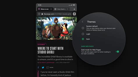 Vivaldi For Android 31 Introduces Dark Mode For Web Contents