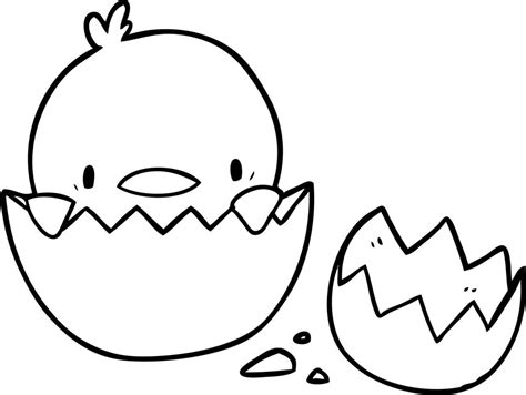 Pollito En Huevo Dibujo