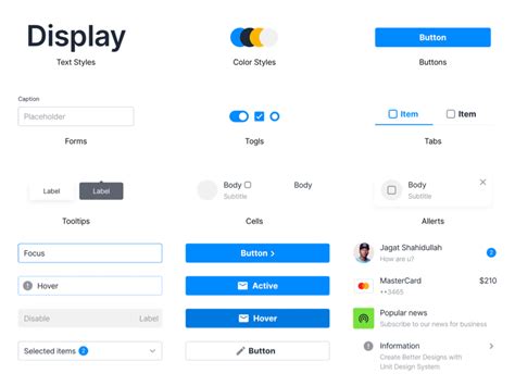 unit ui kit for sketch uistore design