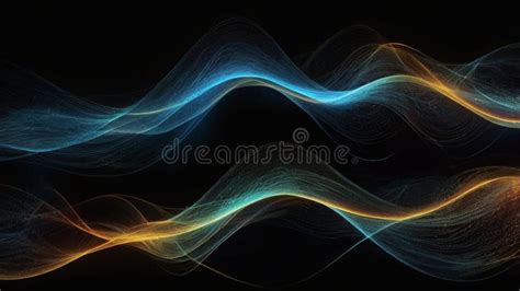 Digital Wave An Abstract Wave Of Binary Code Pixels And Geometric Shapes Illustrating The