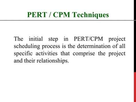Project Management Network Analysis Cpm And Pert Ppt