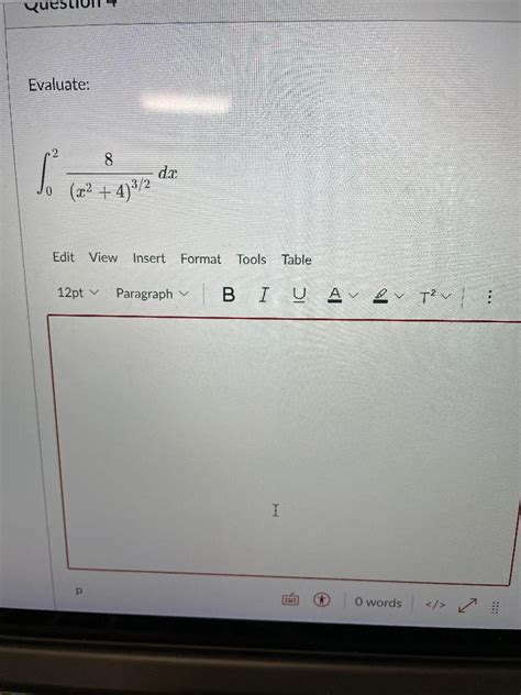Solved Quest Evaluate 8 To Edit View Insert Format Tools