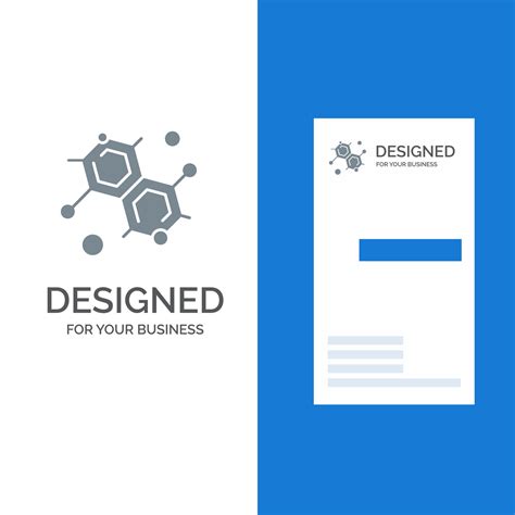 Chemist Molecular Science Grey Logo Design And Business Card Template