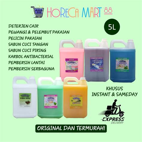 Jual Sabun Hansoap Karbol Pembersih Lantai Piring Deterjen Softener Bodywash Shampo 5l Instant