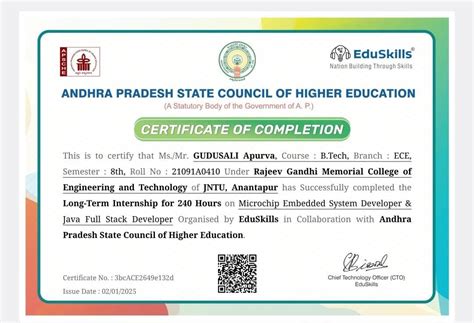 embeddedsystems javafullstack microchiptechnology eduskills apsche