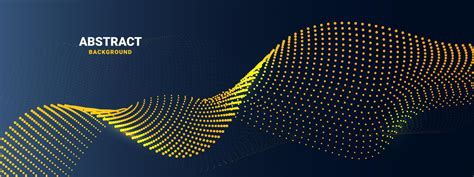 Abstract Dynamic Particles Glowing Dots Wave On Dark Background 4228678 Vector Art At Vecteezy