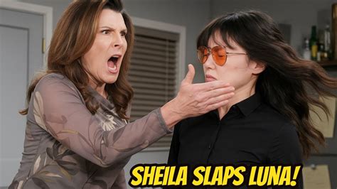 Stop Now Sheila Slaps Luna As She Is About To Have Sex With Will The Bold And The Beautiful Spoilers