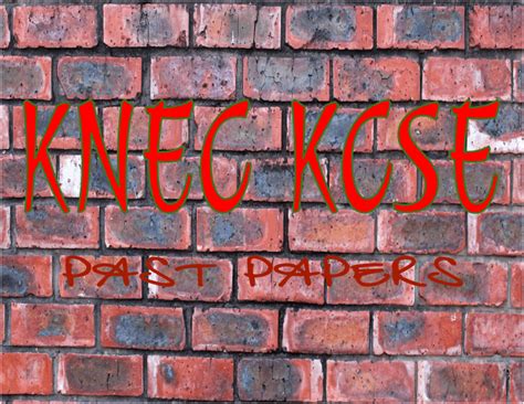 Kcse Past Papers 2013 Elimu Assistant