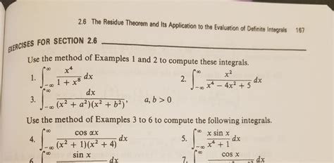 Solved The Residue Theorem And Lts Application To The Chegg