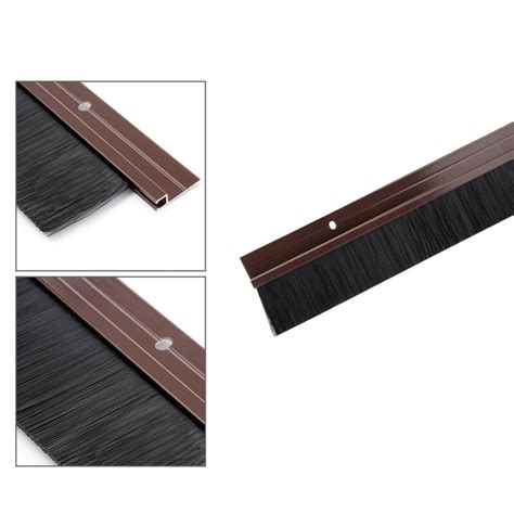 Zócalo De Aluminio Con Cepillo 80 Cm Marron — Garage Impo