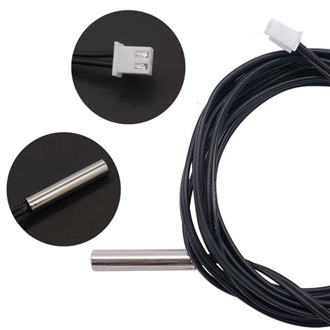 NTC TEMPERATURE SENSOR 10K CABLE 1MT TRANSCOM ELECTRONICS