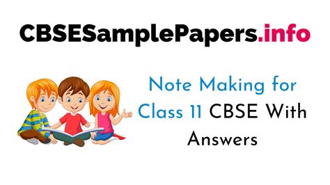 Note Making Class 11 Cbse Format Examples Cbse Sample Papers